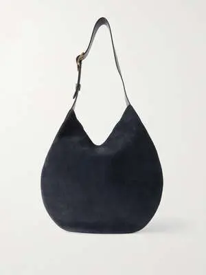 NILI LOTAN Jagger Suede Shoulder Bag