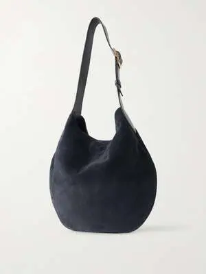 NILI LOTAN Jagger Suede Shoulder Bag