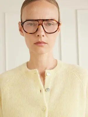 Celine Triomphe Aviator-frame Acetate Optical Glasses