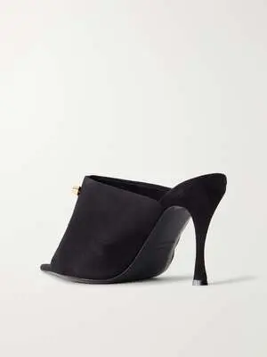 Balenciaga Midnight City Studded Suede Mule