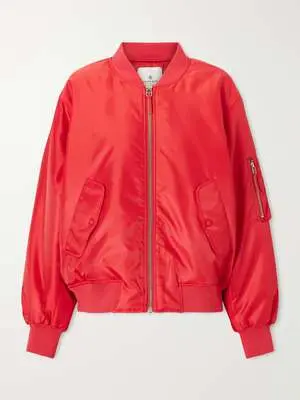 ANINE BING Leon Shell Bomber - Red