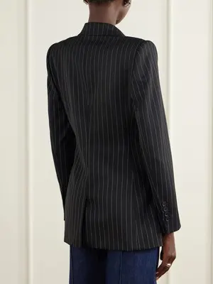 Dolce & Gabbana Pinstripe Wool-blend Double-breasted Blazer