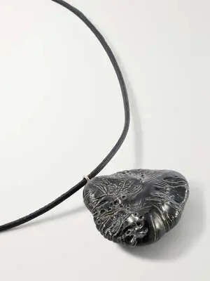 Gabriela Hearst Ceramic Pendant Cord Necklace