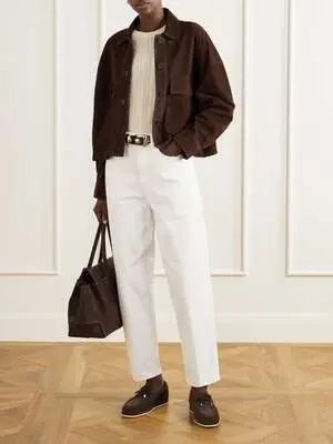 TOD'S Suede Lace-up Loafers