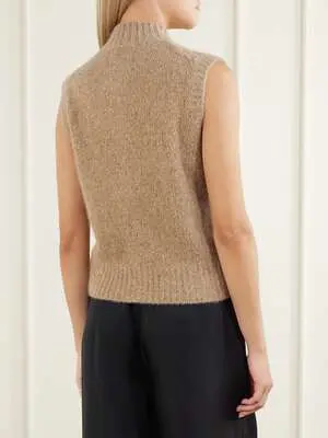 ALLUDE Button-down Cashmere Vest