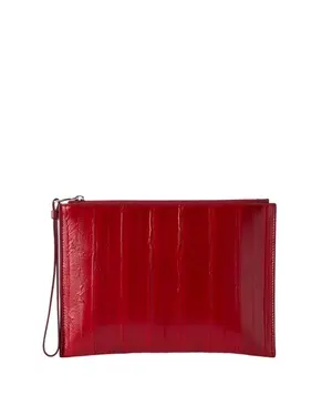 Proenza Schouler Leather Intarsia Pouch - Red
