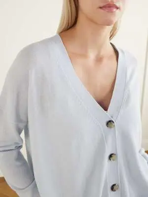 ALLUDE V-neck Cashmere Cardigan
