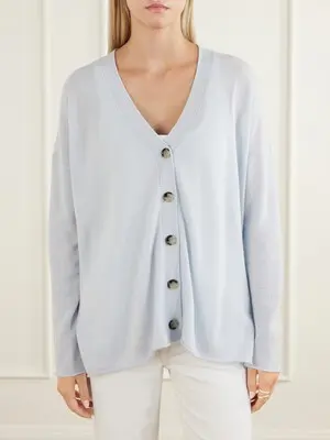 ALLUDE V-neck Cashmere Cardigan