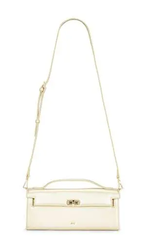 Jw Pei Bria Structured Top Handle Bag In Metallic - Gold