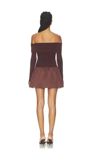ALL THE WAYS Madley Mini Dress In Brown