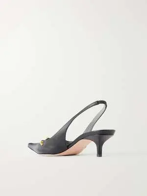 Balenciaga Studded 45 Leather Pumps