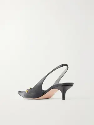 Balenciaga Studded Leather Pumps - Black