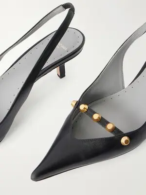 Balenciaga Studded Leather Pumps - Black