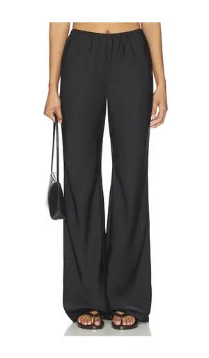ALL THE WAYS Larissa Satin Pant - Black