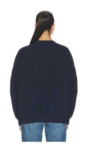 Polo Ralph Lauren Fleece Crew Neck Sweatshirt In Navy
