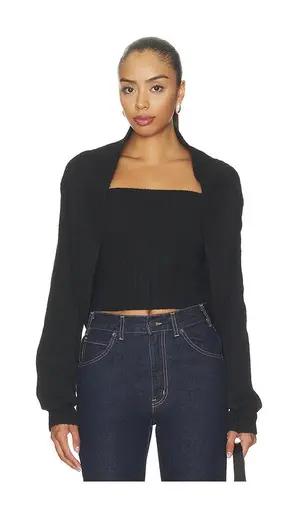 MORE TO COME Huntah Cardigan Set - Black