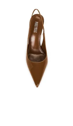 Paris Texas Lidia Slingback Pump In Brown