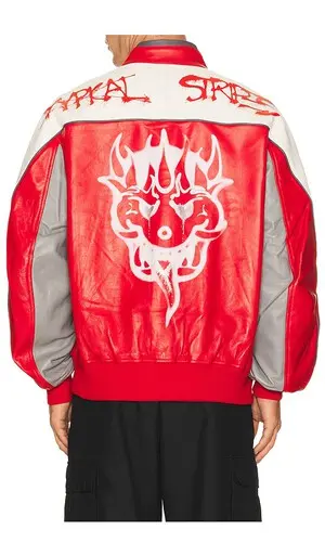 Y3 Gfx Leather Jacket