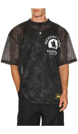MEMORY LANE Camo Mesh Jersey Shirt