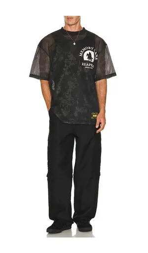 MEMORY LANE Camo Mesh Jersey Shirt
