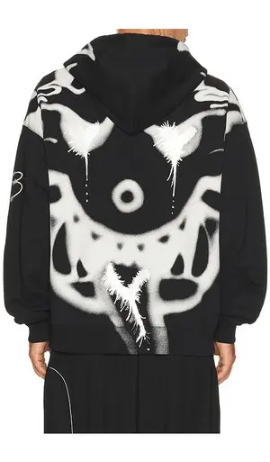 Y3 Gfx Ft Zip Hoodie - Black