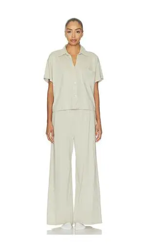 Eberjey Pima Pant Pajama Set In Olive