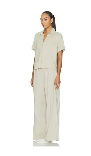 Eberjey Pima Pant Pajama Set In Olive