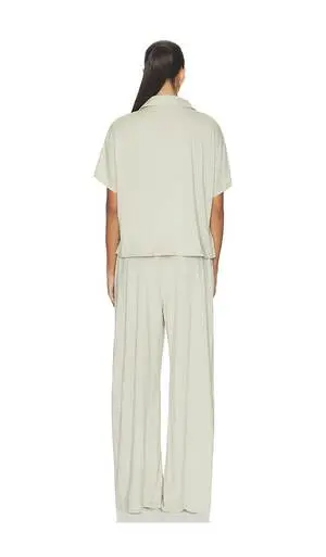 Eberjey Pima Pant Pajama Set In Olive