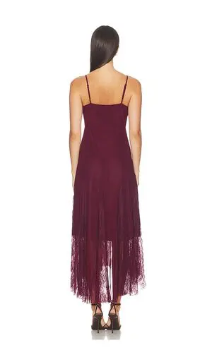 Steve Madden Vita Dress In Burgundy