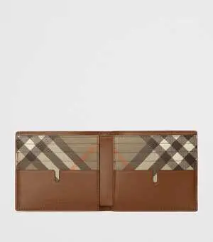 Burberry Pop Check Bifold Wallet