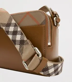 Burberry Leather Check Pop Cross-body Bag
