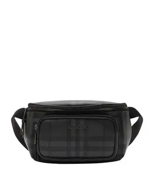 Burberry City Check Belt Bag - Grey