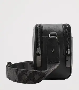 Burberry Leather Check Pop Cross-body Bag