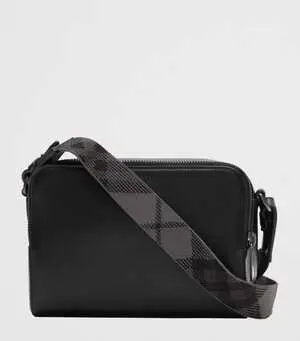 Burberry Leather Check Pop Cross-body Bag