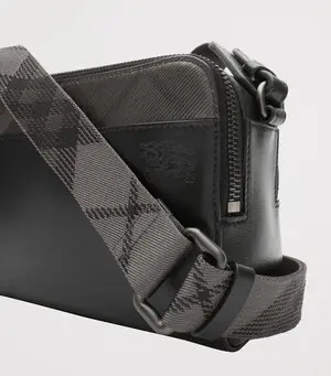Burberry Leather Check Pop Cross-body Bag