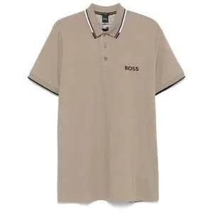 BOSS Grey Polo Shirts - Gray