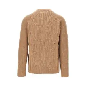 LANEUS Alpaca-wool Blend Crewneck Sweater