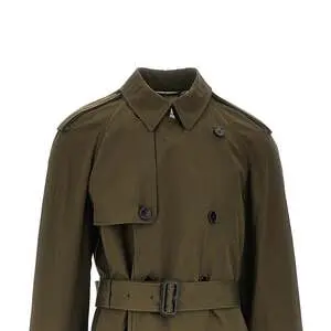 Burberry Cotton Long Trench Coat