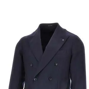 Tagliatore Virgin Wool Double-breasted Jacket - Blue
