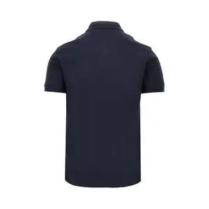 Burberry Cotton Piquet Polo Hirt With Ekd Embroidery - Blue