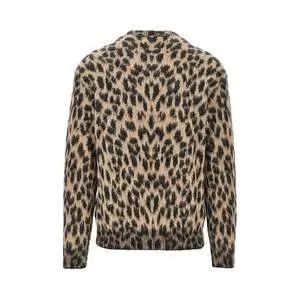 LANEUS Knitted Sweater With Spotted Motif