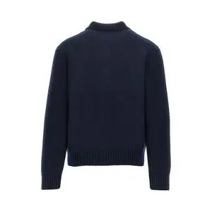 LANEUS Wool Knitted Zip-up Cardigan