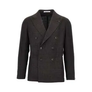 Tagliatore Silk And Wool Double-breasted Jacket - Multicolor