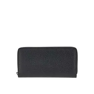 MAISON MARGIELA Grained Leather Zip-around Wallet - Black