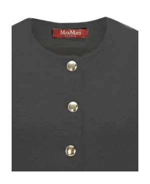 Max Mara Gavino Round Neck Short Casual Jacket