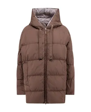 Max Mara Reversible Padded Down Jacket - Brown