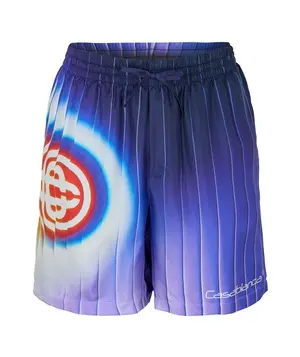 Casablanca Drawstring Athletic Shorts With Logo And Printed Pattern