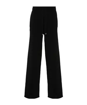 Pinko High-waisted Drawstring Trousers - Black
