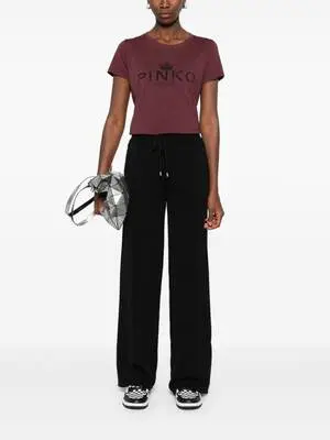 Pinko High-waisted Drawstring Trousers