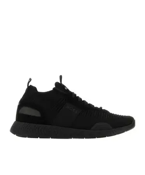 Hugo Boss Mesh Low Top Sneakers - Black